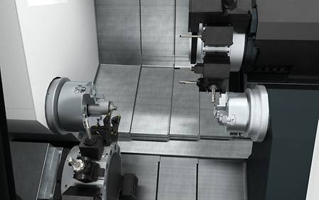 Highly productive universal turning with two turrets - DMG MORI China